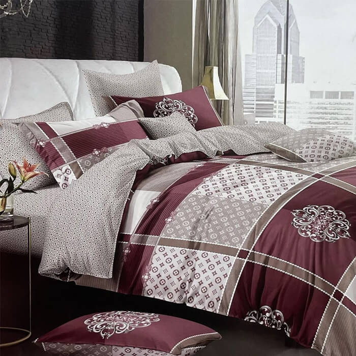 Elegantes Bettwsche Set 4 Teilig Baumwolle Ebenbild